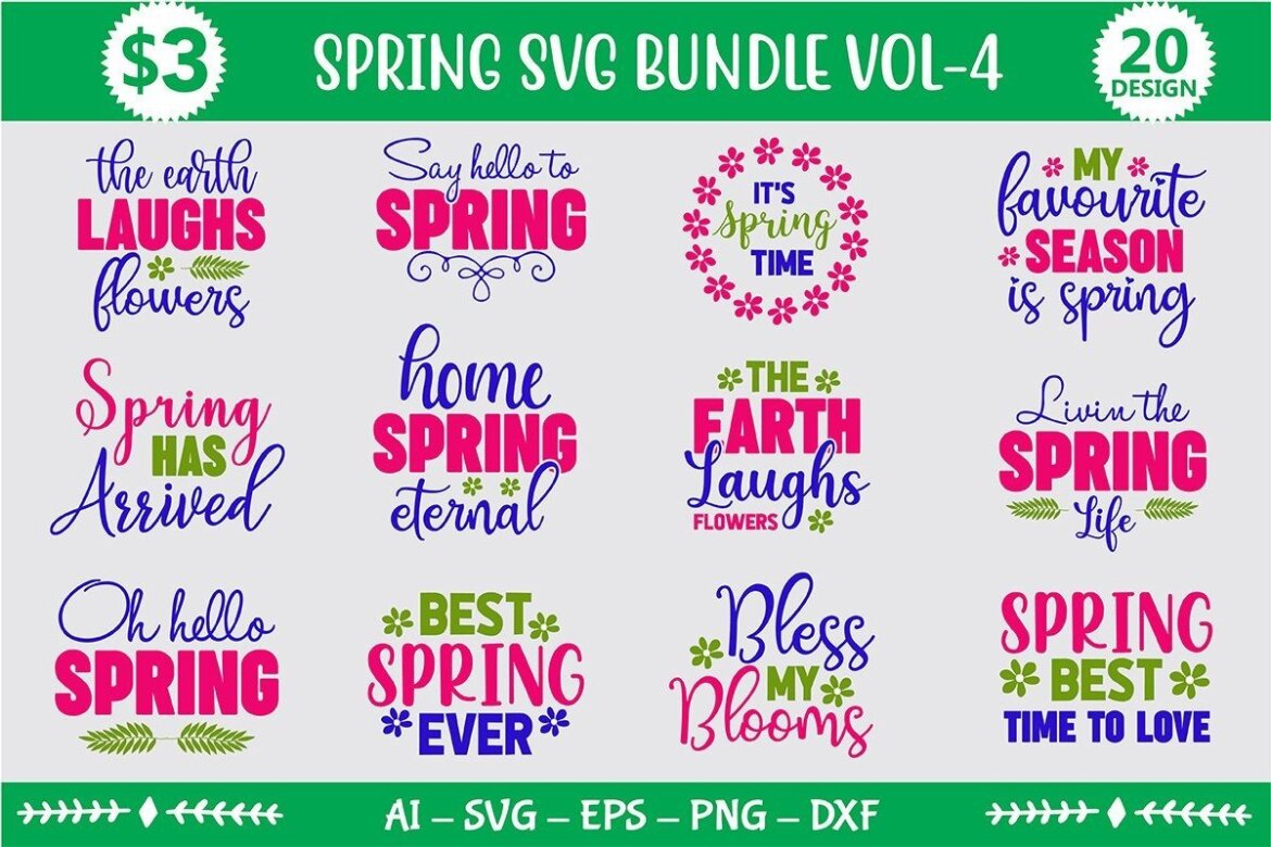 Spring SVG Bundle | Deeezy