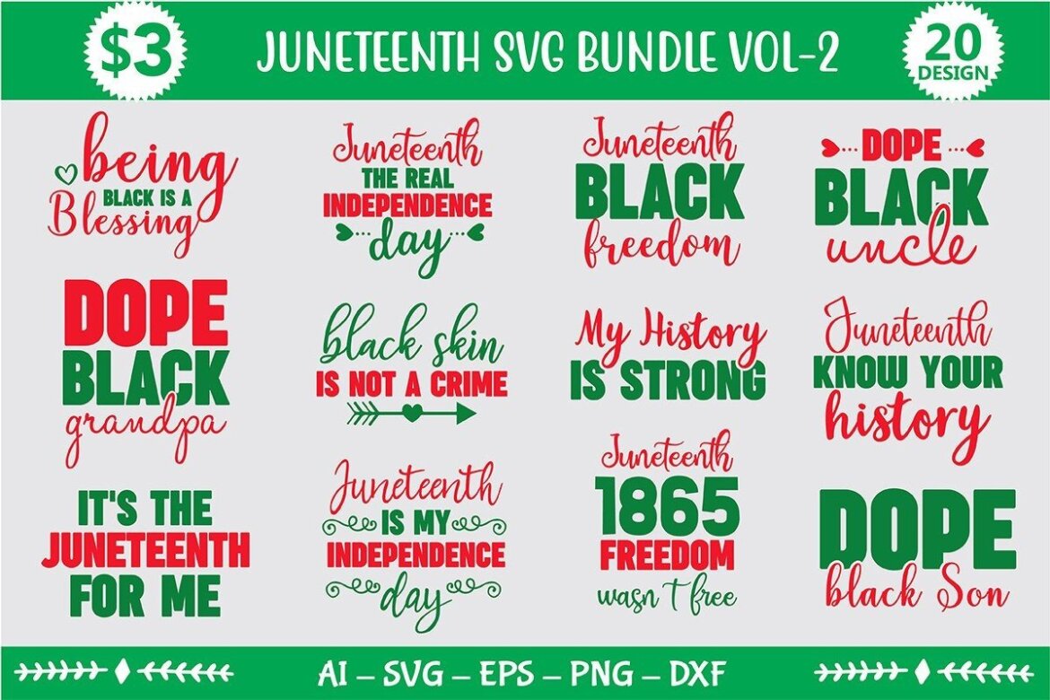 Juneteenth SVG Bundle | Deeezy