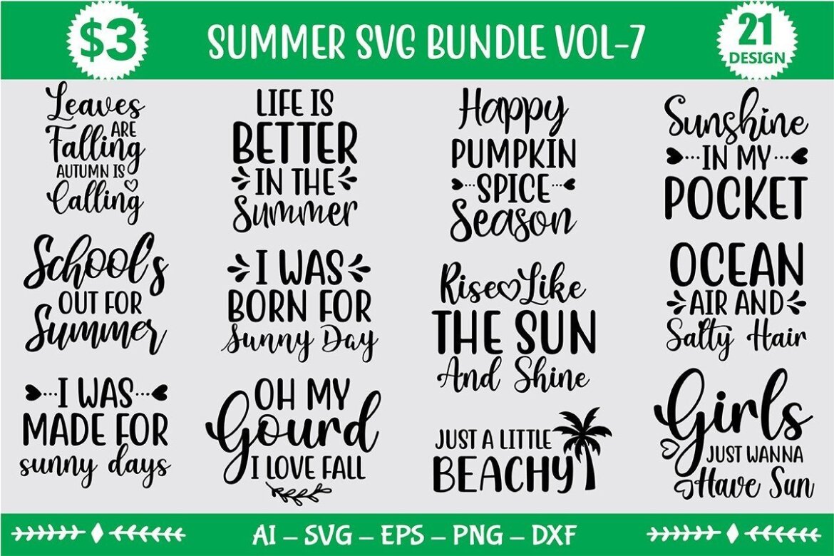 Summer SVG Bundle | Deeezy