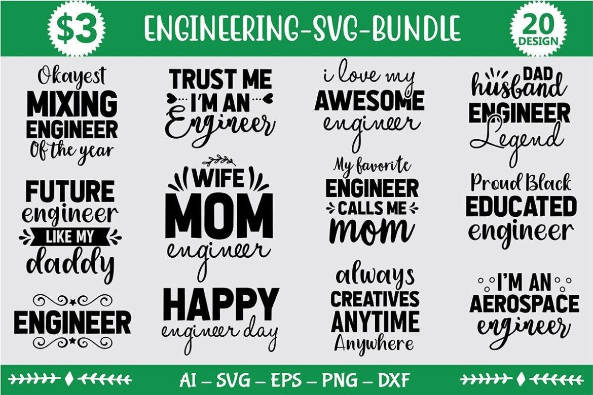 Engineering SVG Bundle | Deeezy