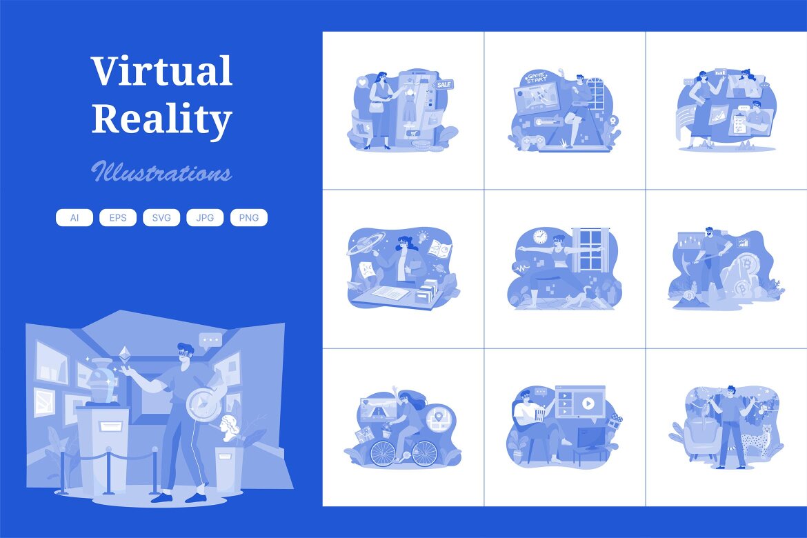 M644_Virtual Reality Illustration Pack | Deeezy