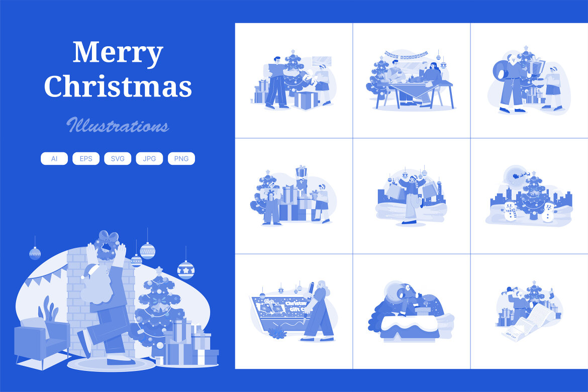 M500_Christmas Illustration Pack | Deeezy
