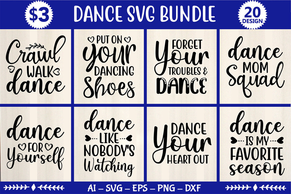 Dance SVG Bundle | Deeezy