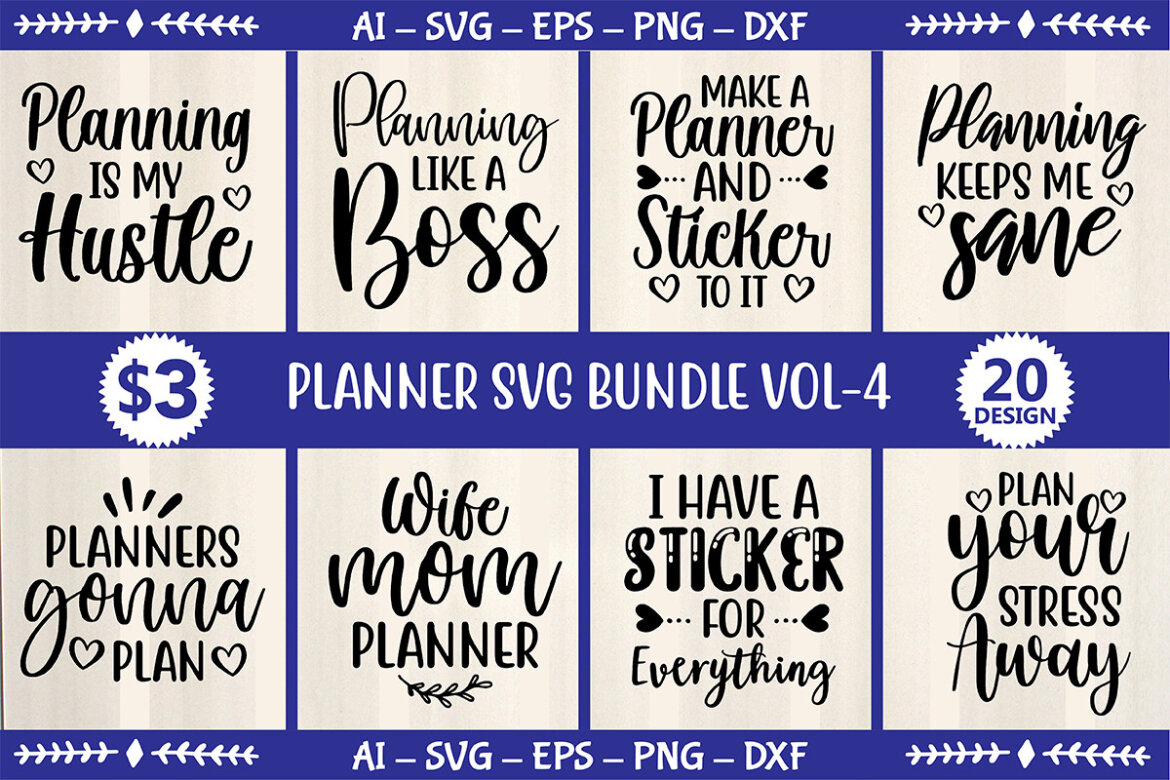 Planner SVG Bundle | Deeezy