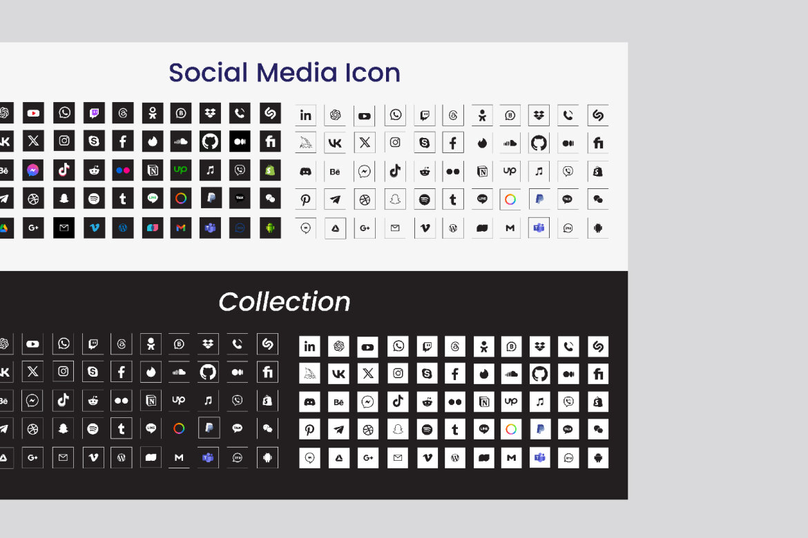 Social Media Icons Set | Deeezy