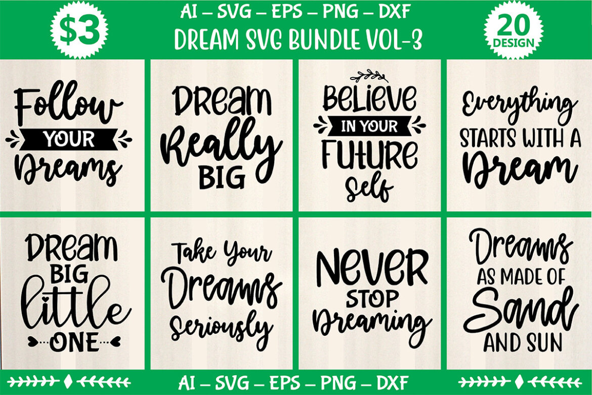 Dream SVG Bundle | Deeezy