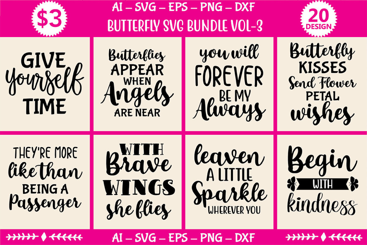 Butterfly SVG Bundle | Deeezy