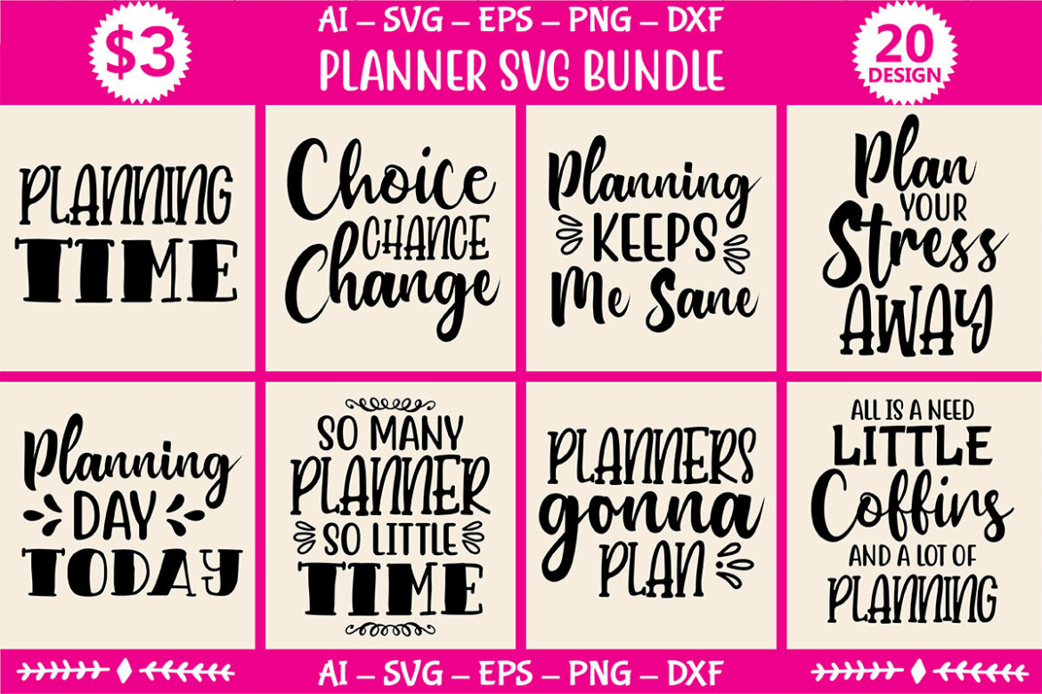 Planner SVG Bundle | Deeezy
