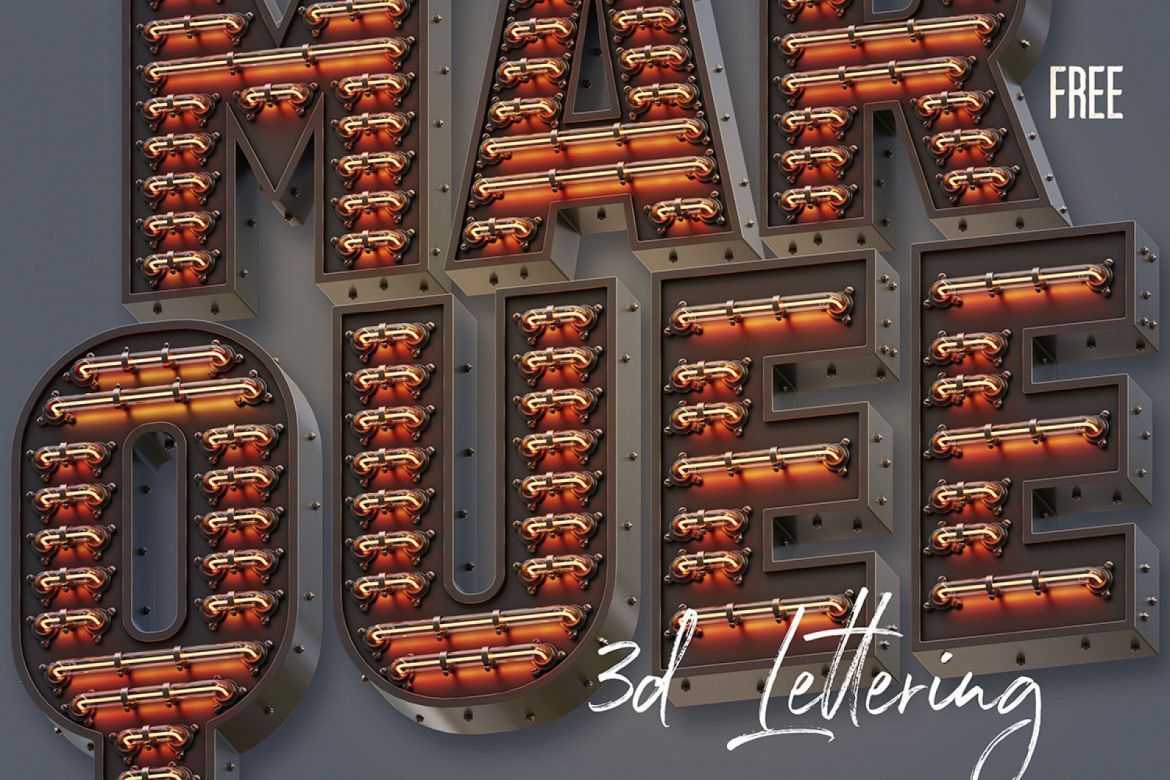 Free Marquee 3D Lettering | Deeezy