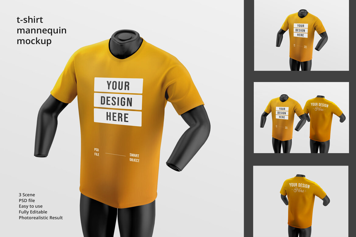 Mannequin T Shirt Mockup | Deeezy