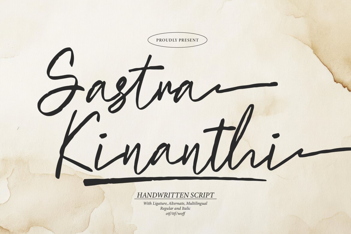 Sastra Kinanthi | Handwritten Script | Deeezy