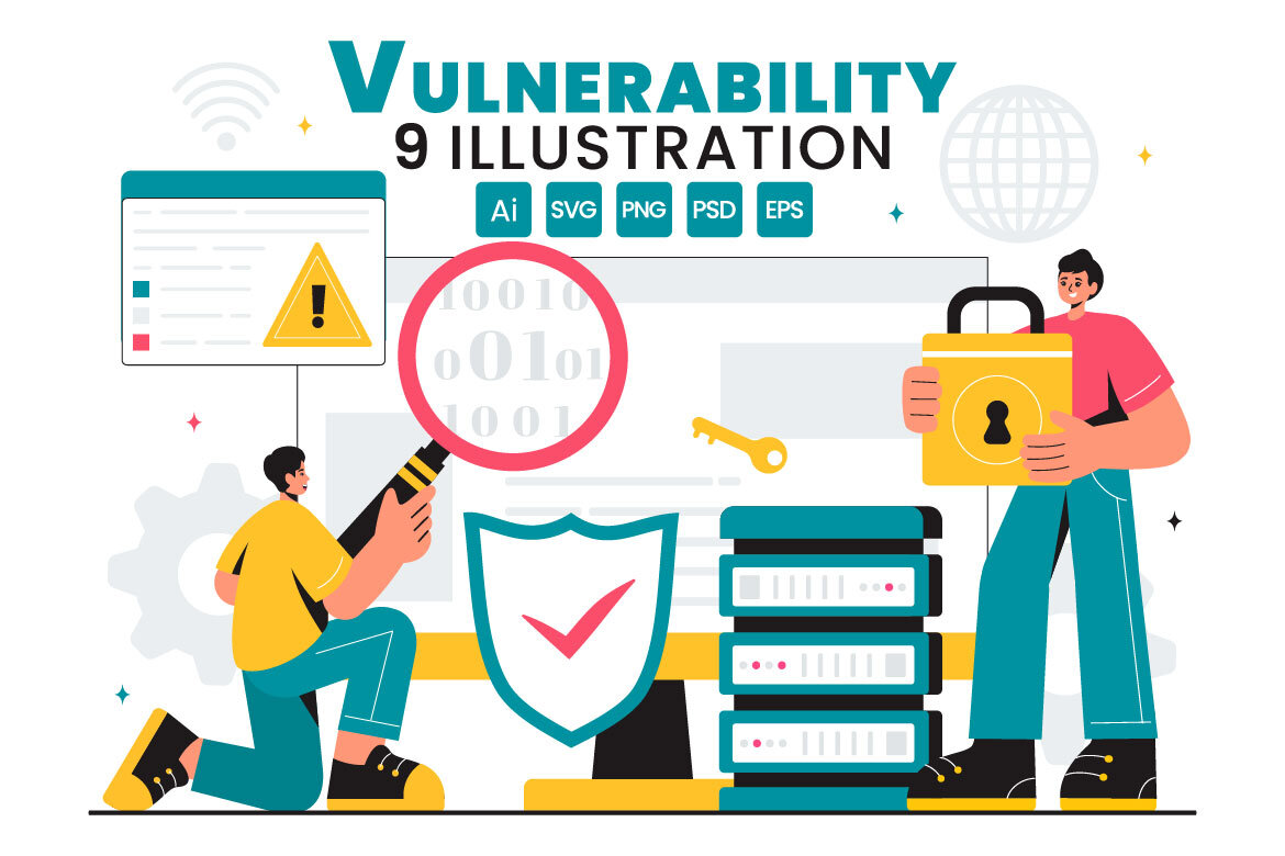 9 Vulnerability Vector Illustration | Deeezy