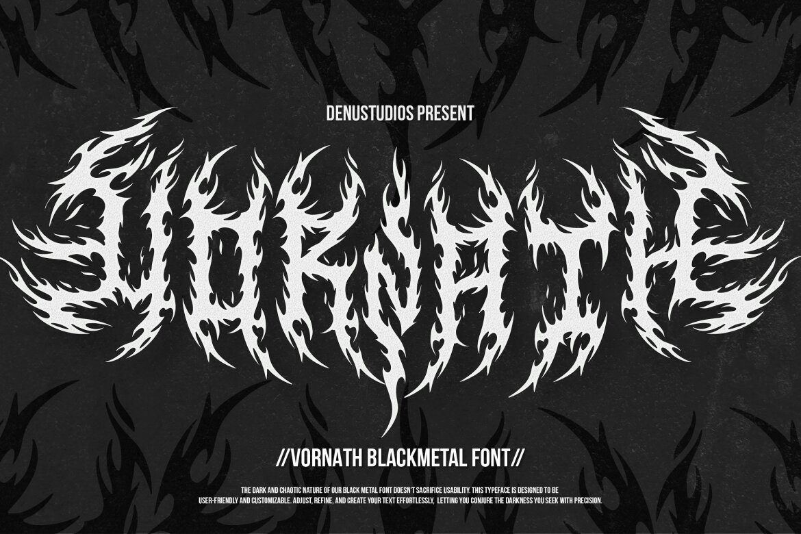 Vornath | Black Metal Font | Deeezy