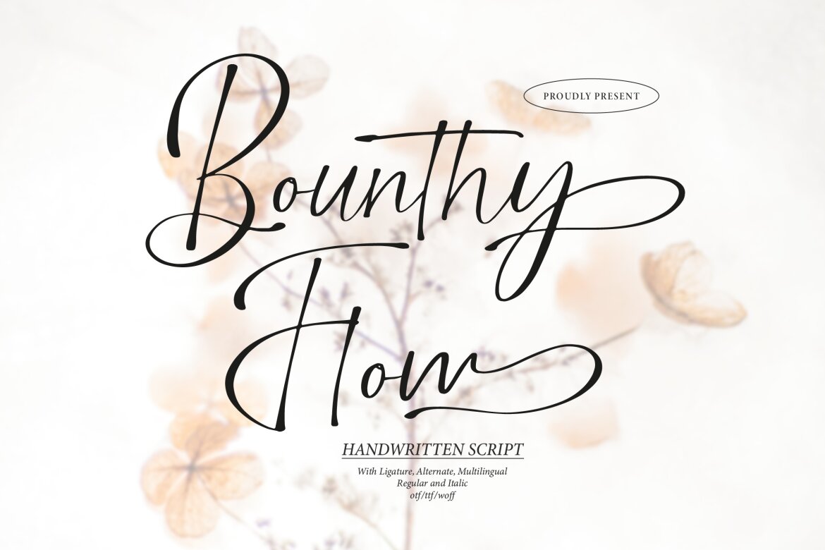 Bounthy Flow | Handwritten Script | Deeezy