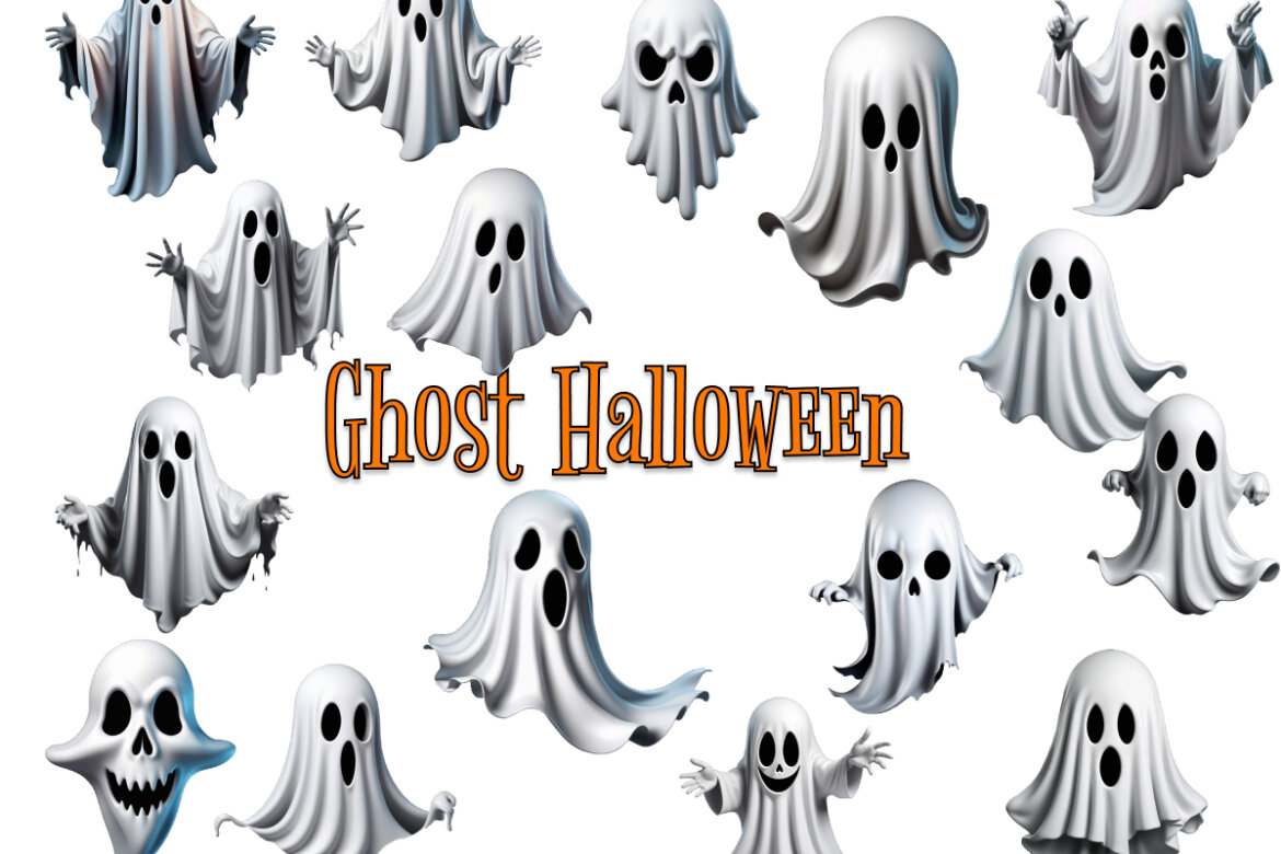 Ghost Halloween Clipart | Deeezy