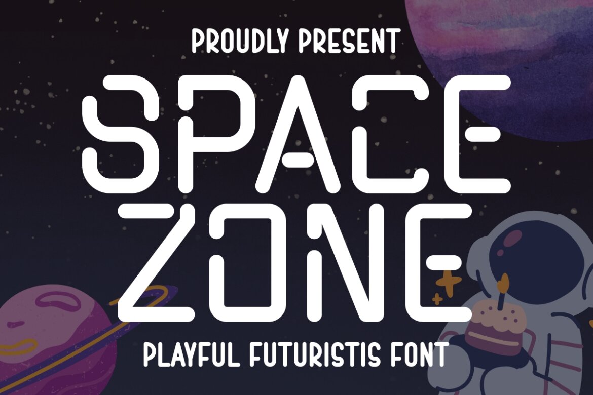Space Zone - Futuristic Font | Deeezy