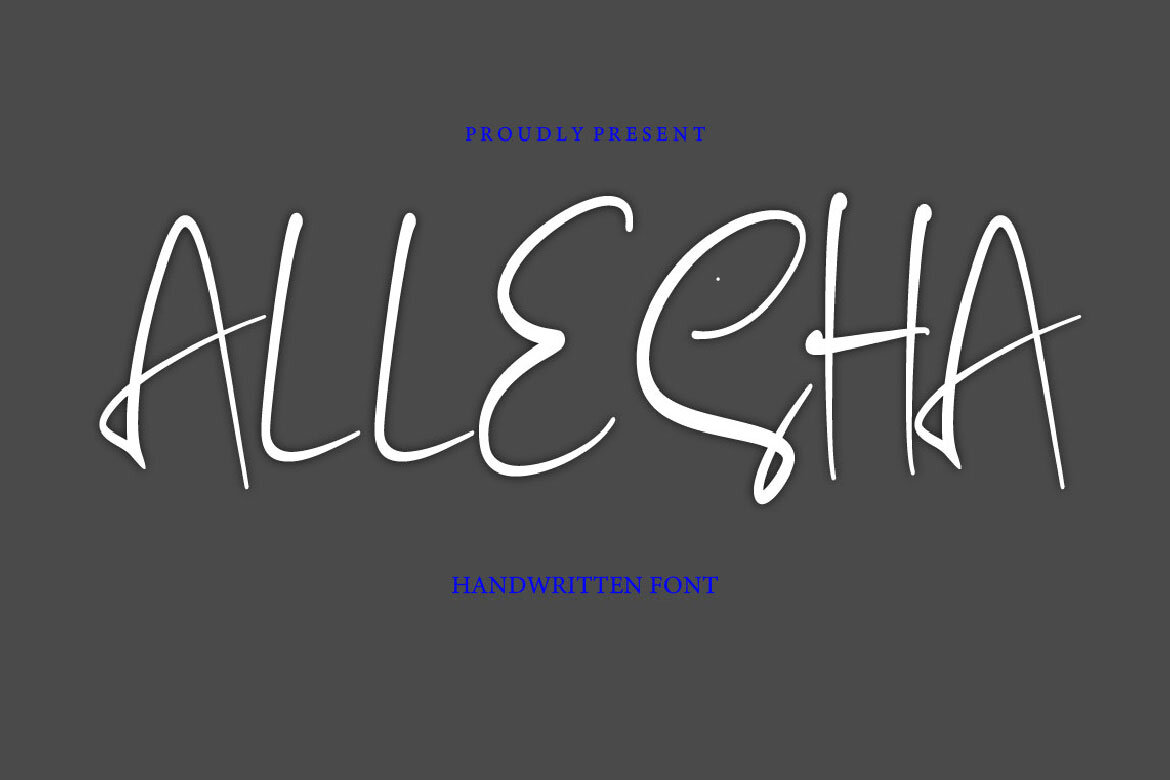 Allesha font | Deeezy