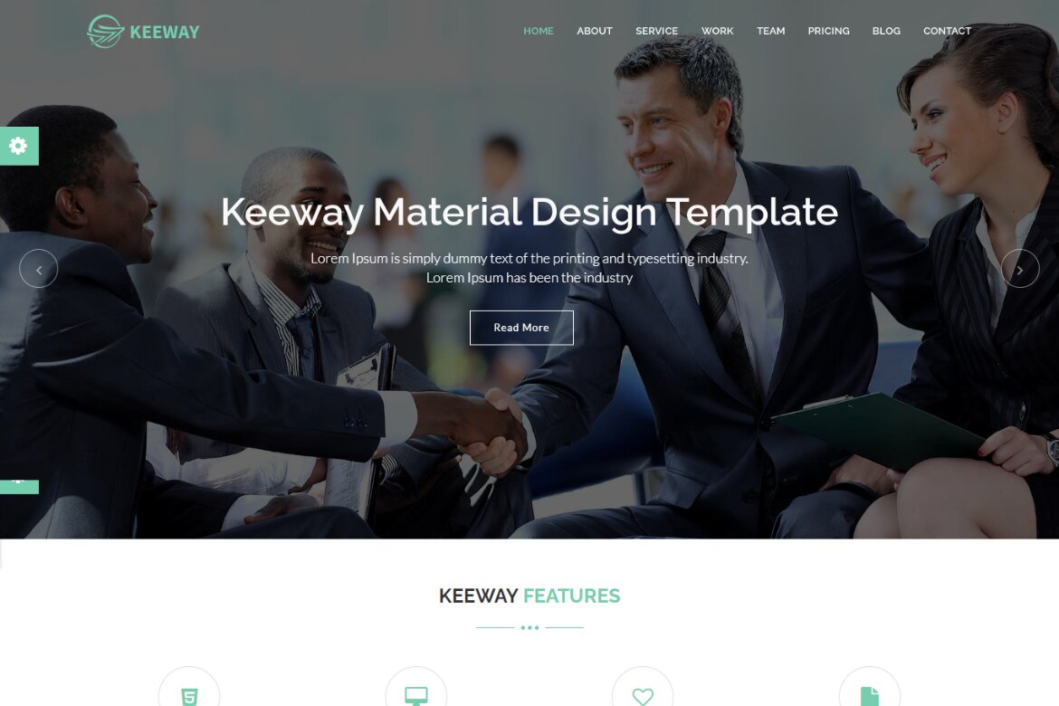 Material Design Agency HTML5 Template | Deeezy