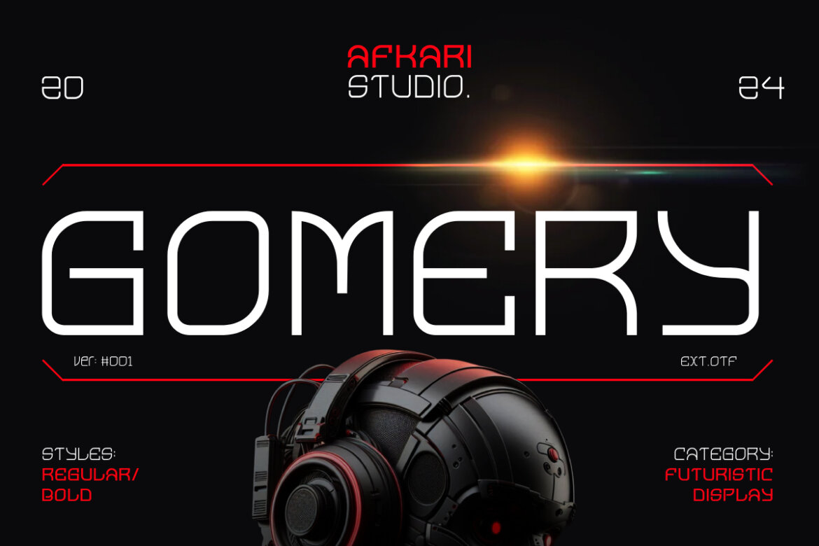 Gomery Modern Futuristic Display Font Deeezy