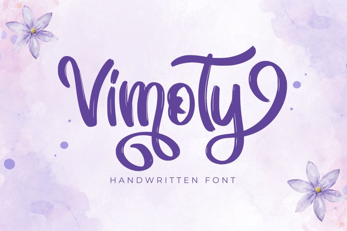 Vimoty - Handwritten Font | Deeezy