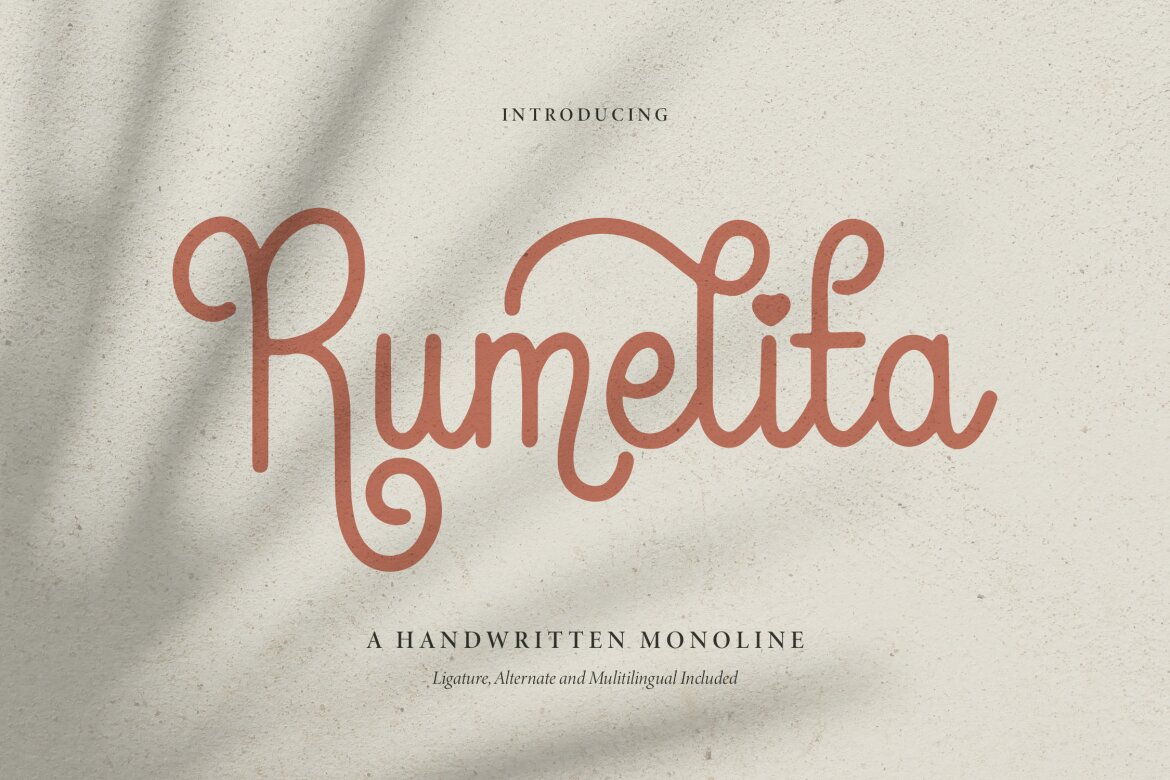 Rumelita | Handwritten Monoline | Deeezy