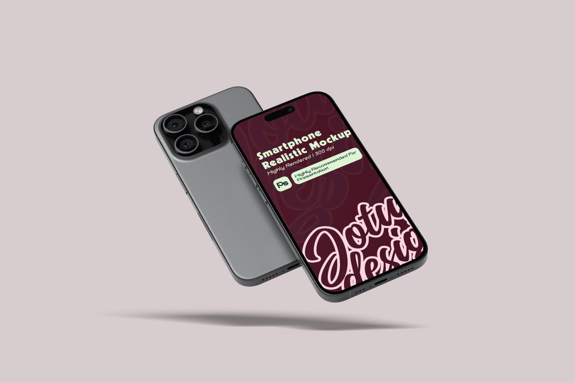 Smartphone Mobile Phone Psd Editable Mockup (4) | Deeezy