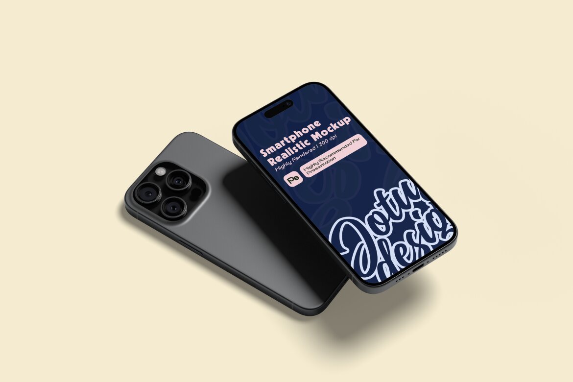 Smartphone Mobile Phone Psd Editable Mockup (2) | Deeezy