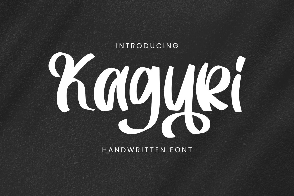 Kaguri - H andwritten Font | Deeezy