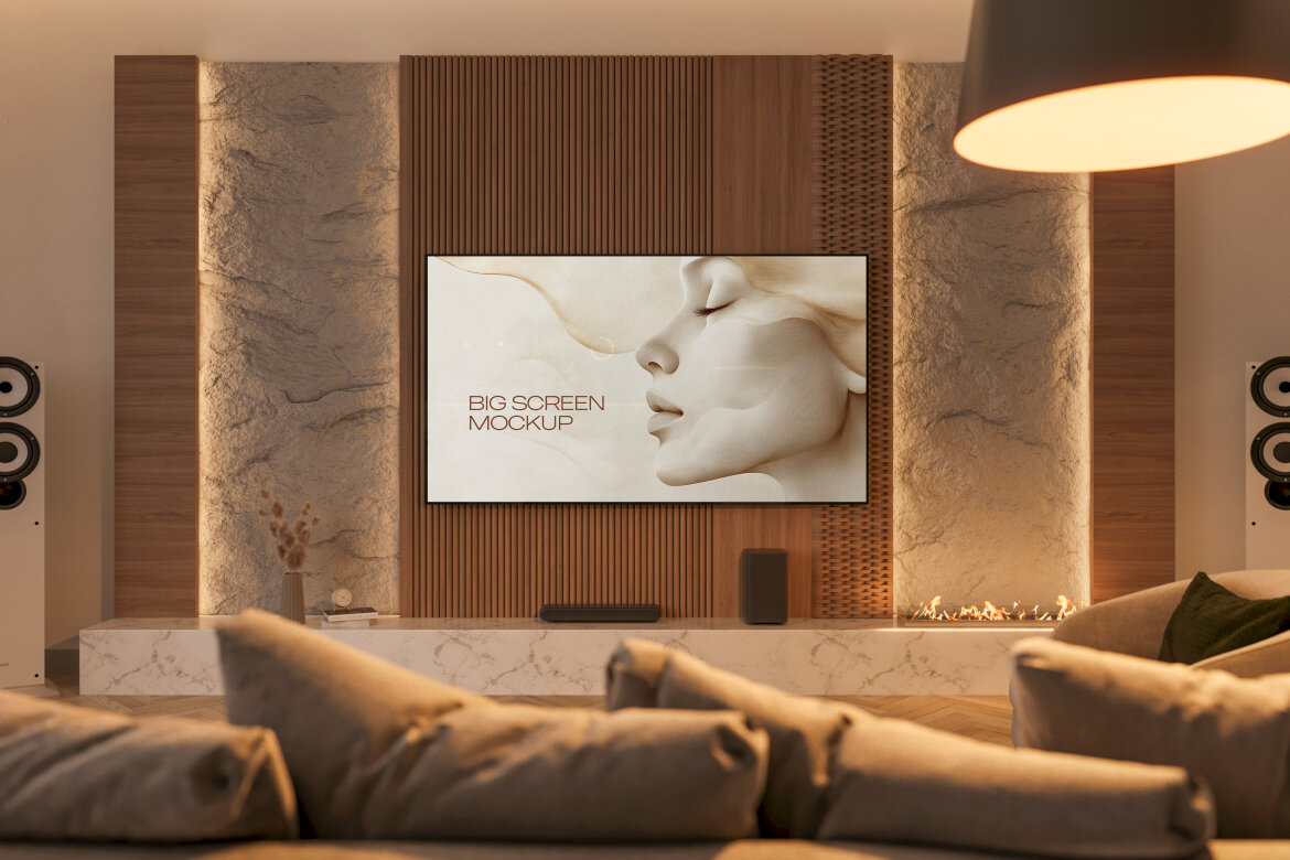 Big screen TV mockups | Deeezy