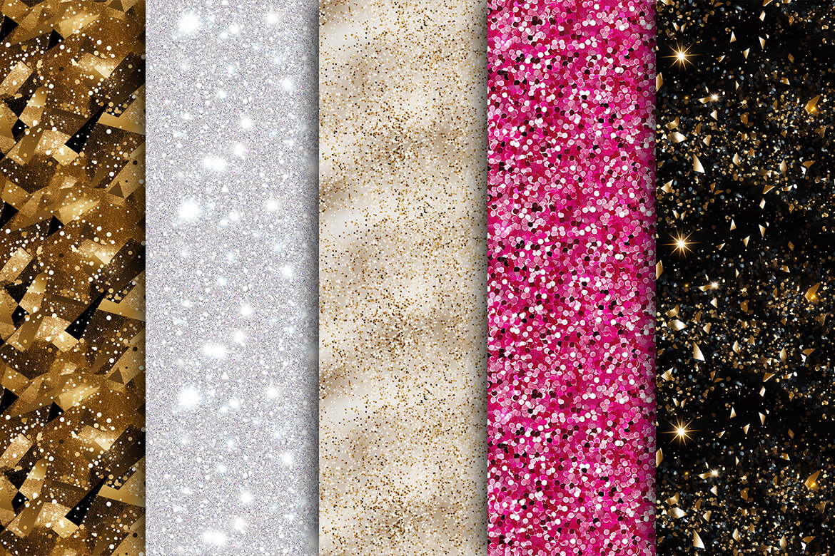 Sparkly Printable Digital Papers JPG | Deeezy