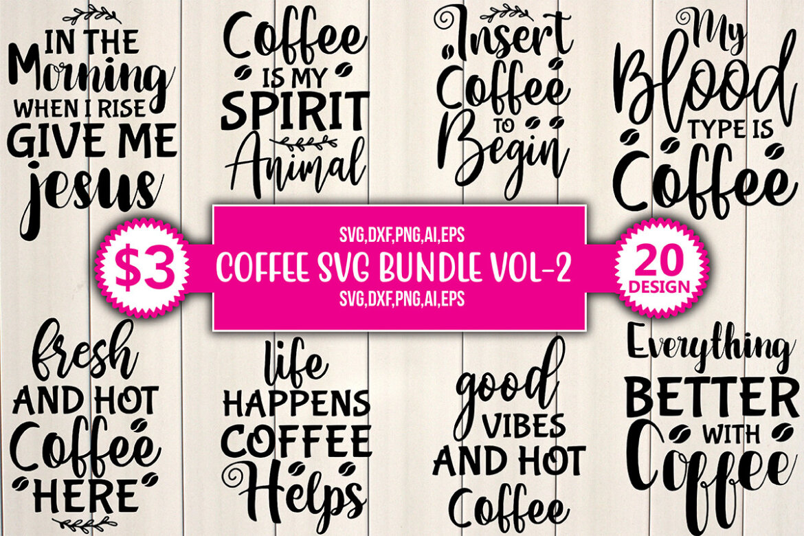 Coffee SVG Bundle | Deeezy