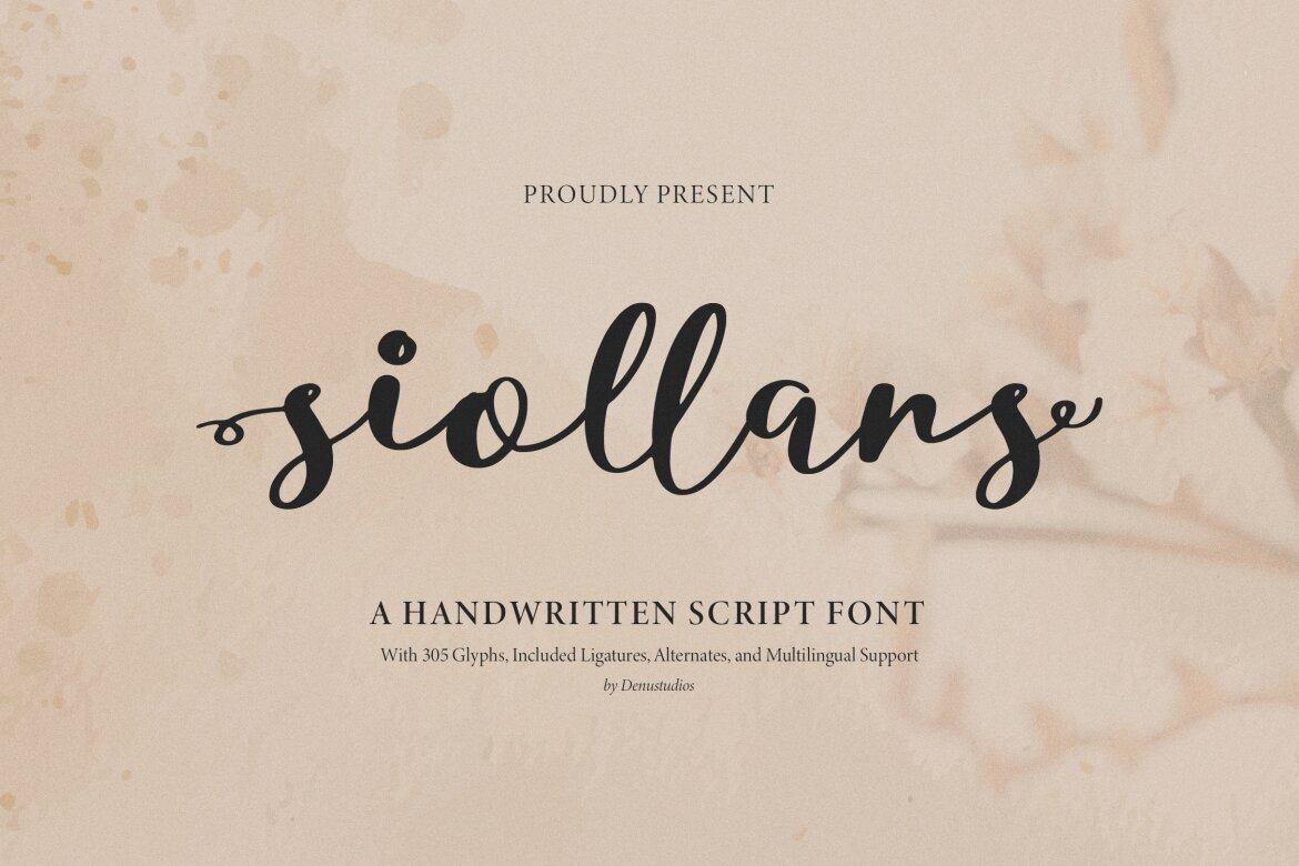 Siollars | Handwritten Script Font | Deeezy