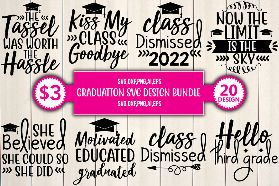 Graduation SVG Design Bundle | Deeezy
