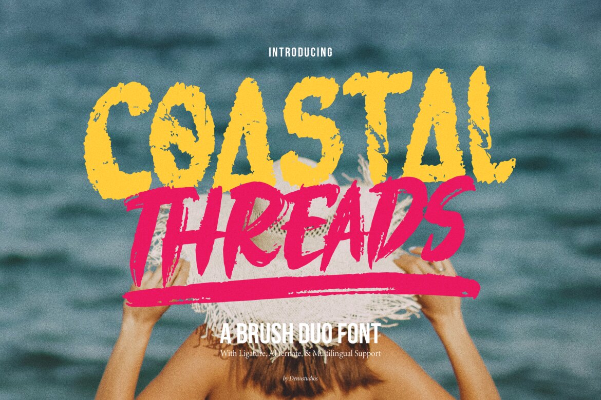 Coastal Threads | Brush Duo Font | Deeezy