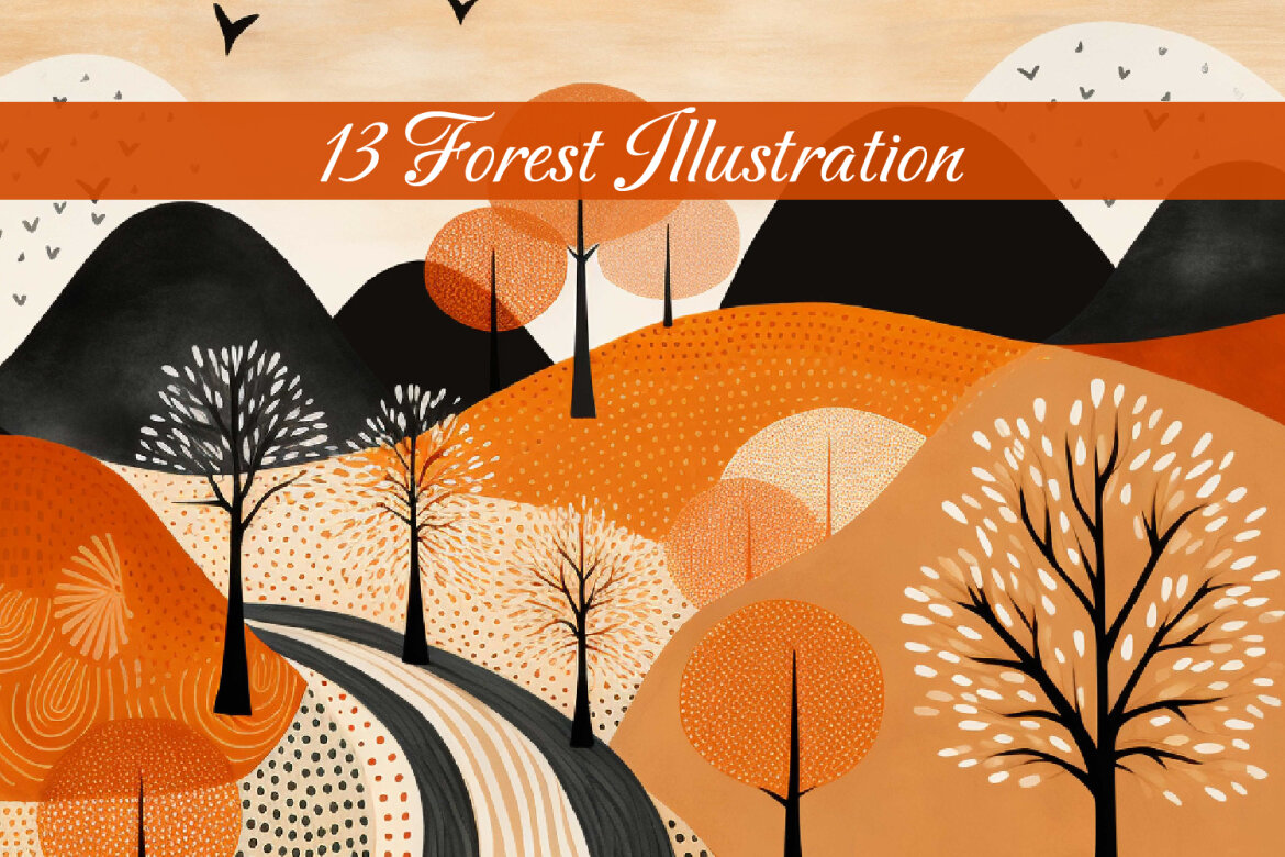 Creative forest tree illustration Ai image | Deeezy