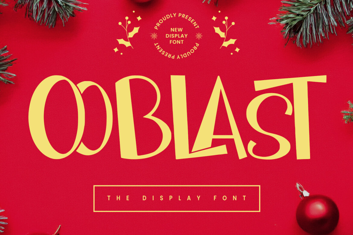 Ooblast Display Font | Deeezy