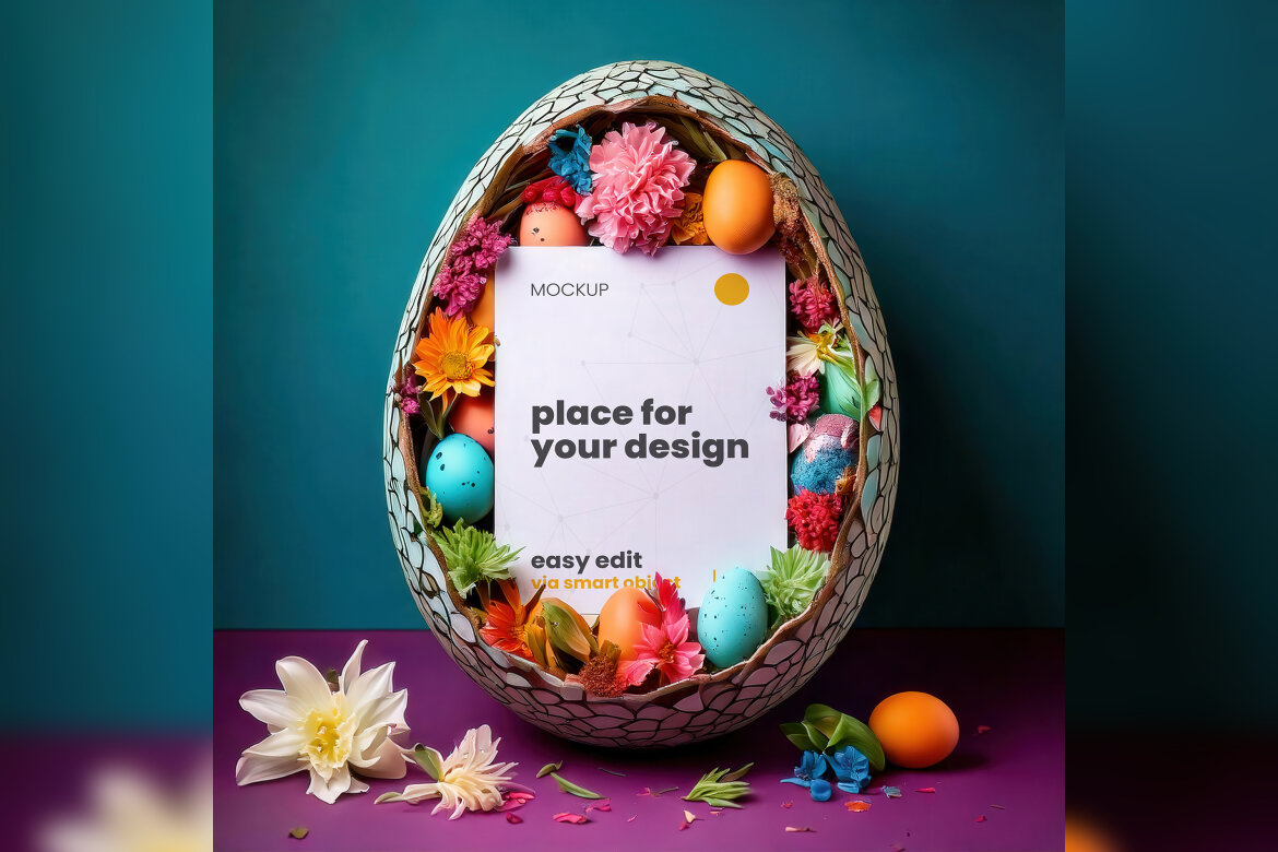 10 Easter Eggs Mockups | Deeezy