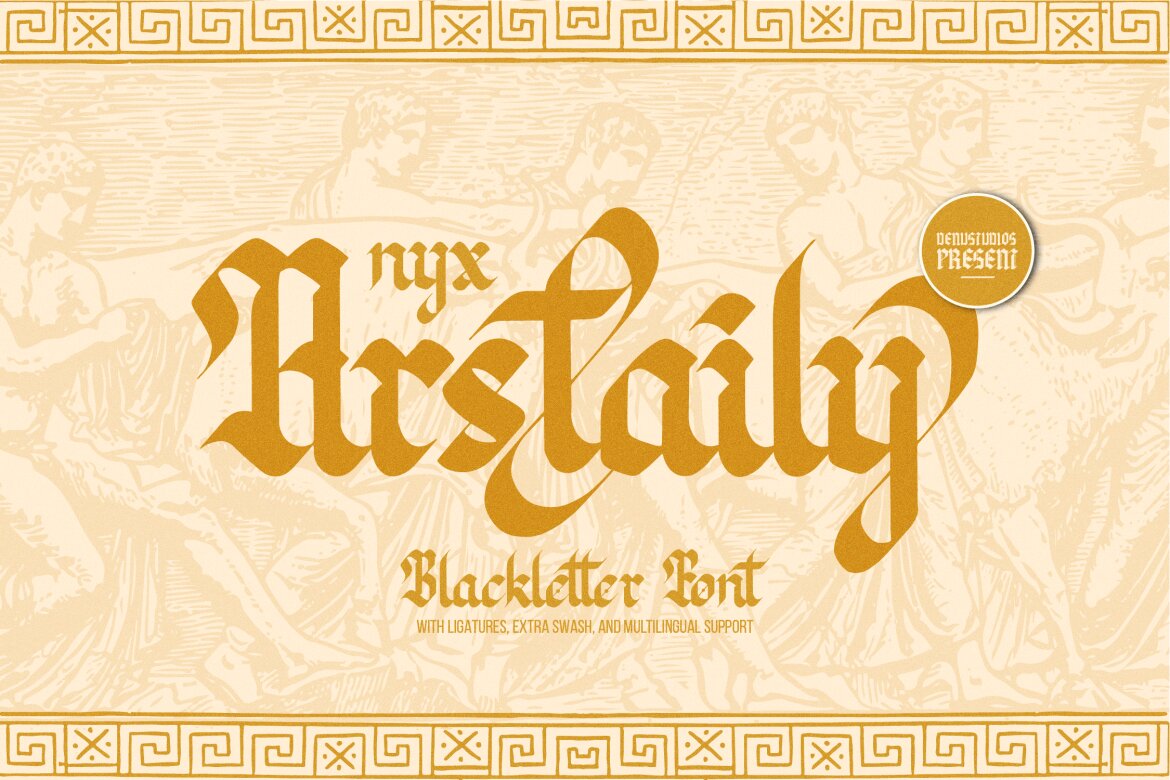 Nyx Arstaily | Blackletter Font | Deeezy
