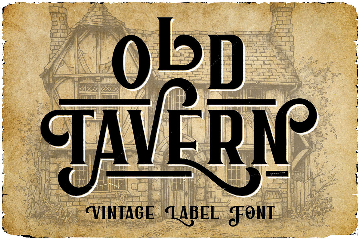 Old Tavern Vintage Label Font | Deeezy