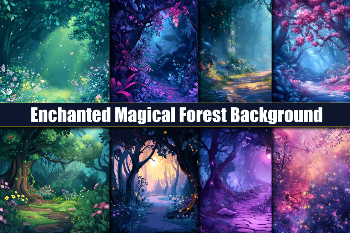 Enchanted Magical Forest Background | Deeezy