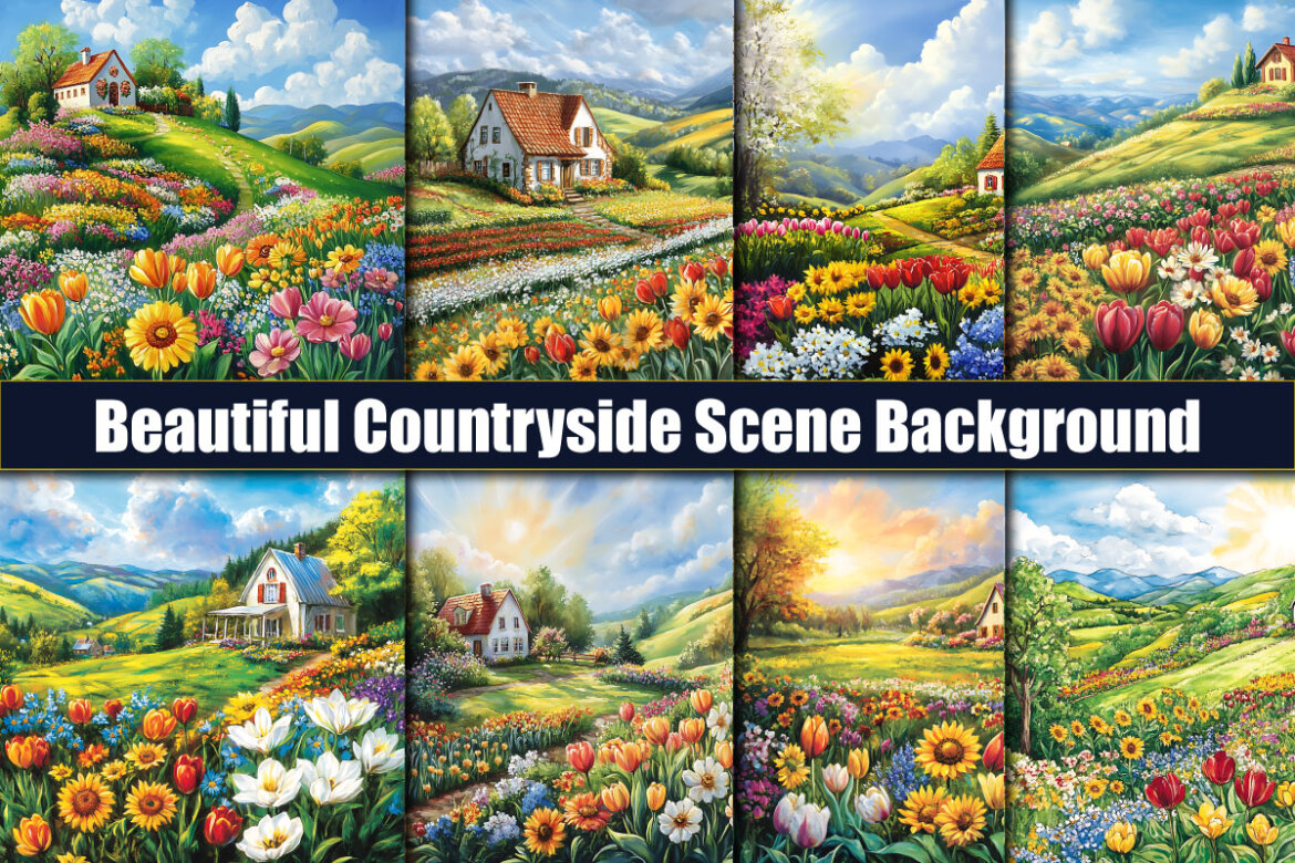 Beautiful Countryside Scene Background | Deeezy