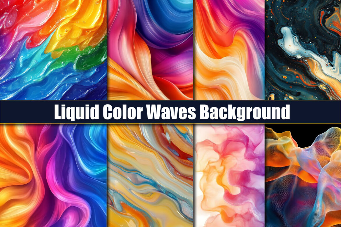 Liquid Color Waves Background | Deeezy