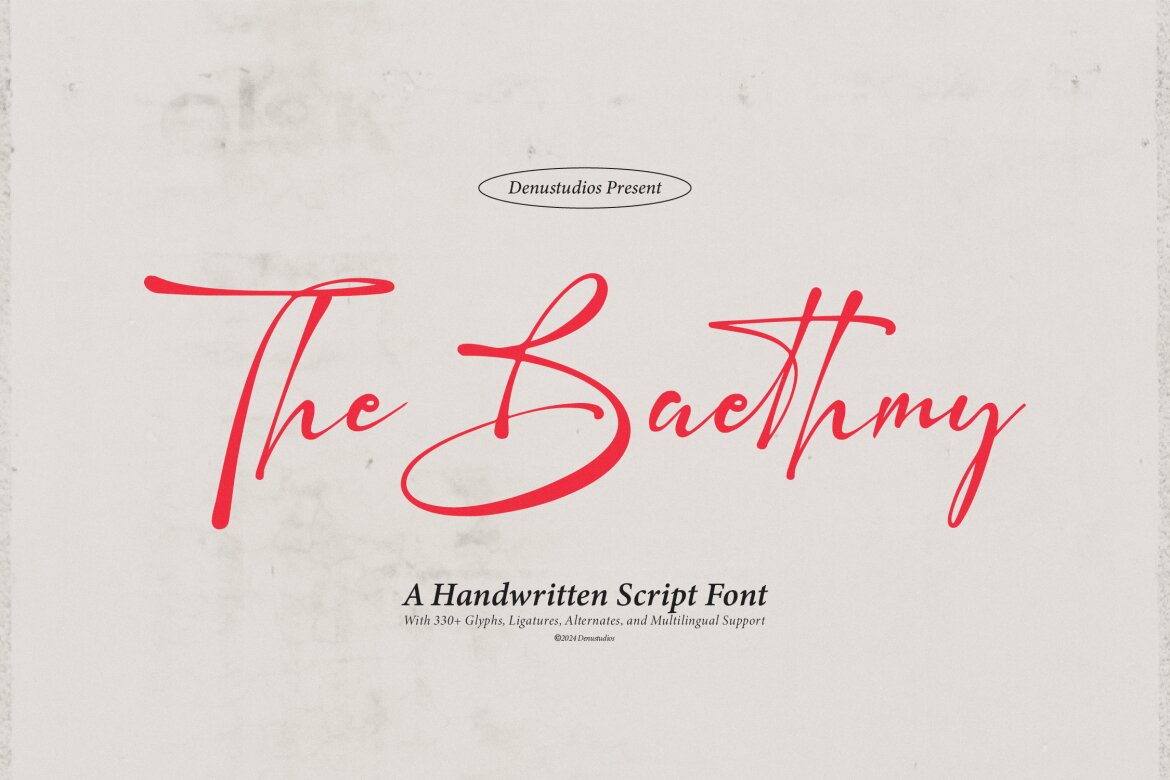 The Baethmy | Handwritten Script | Deeezy