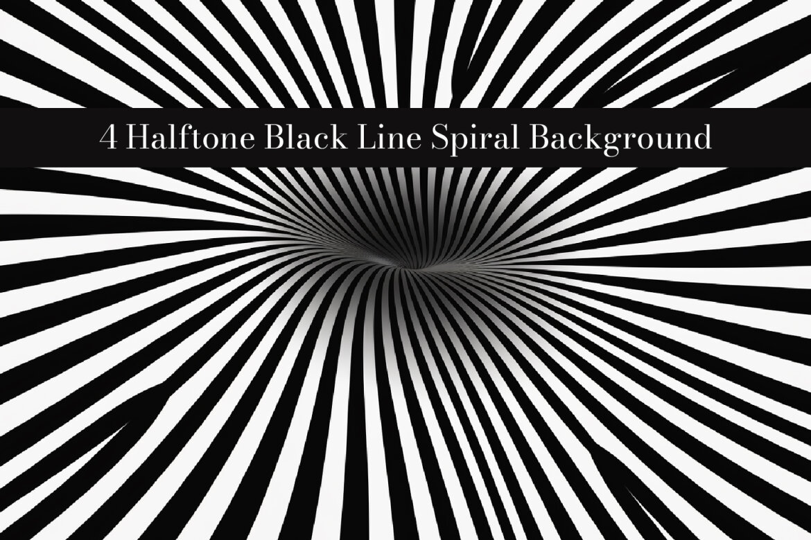 A halftone black line spiral background | Deeezy