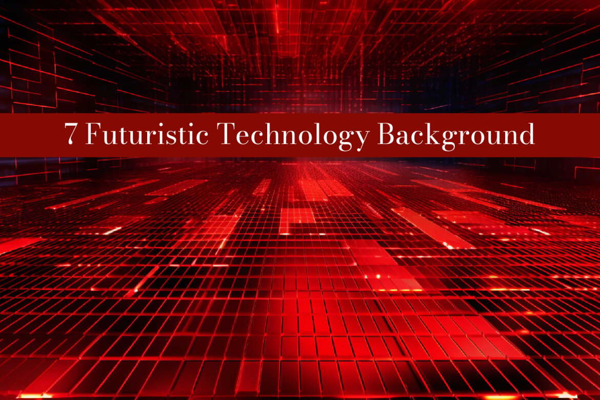 A red futuristic technology background | Deeezy