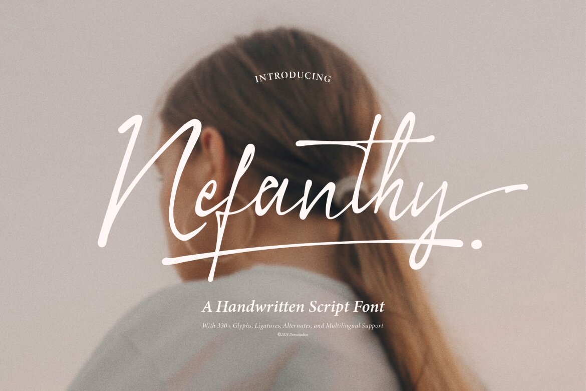 Nefanthy | Handwritten Script Font | Deeezy