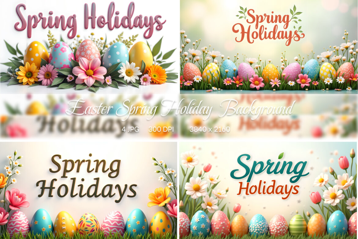 Easter Spring Holiday Background | Deeezy