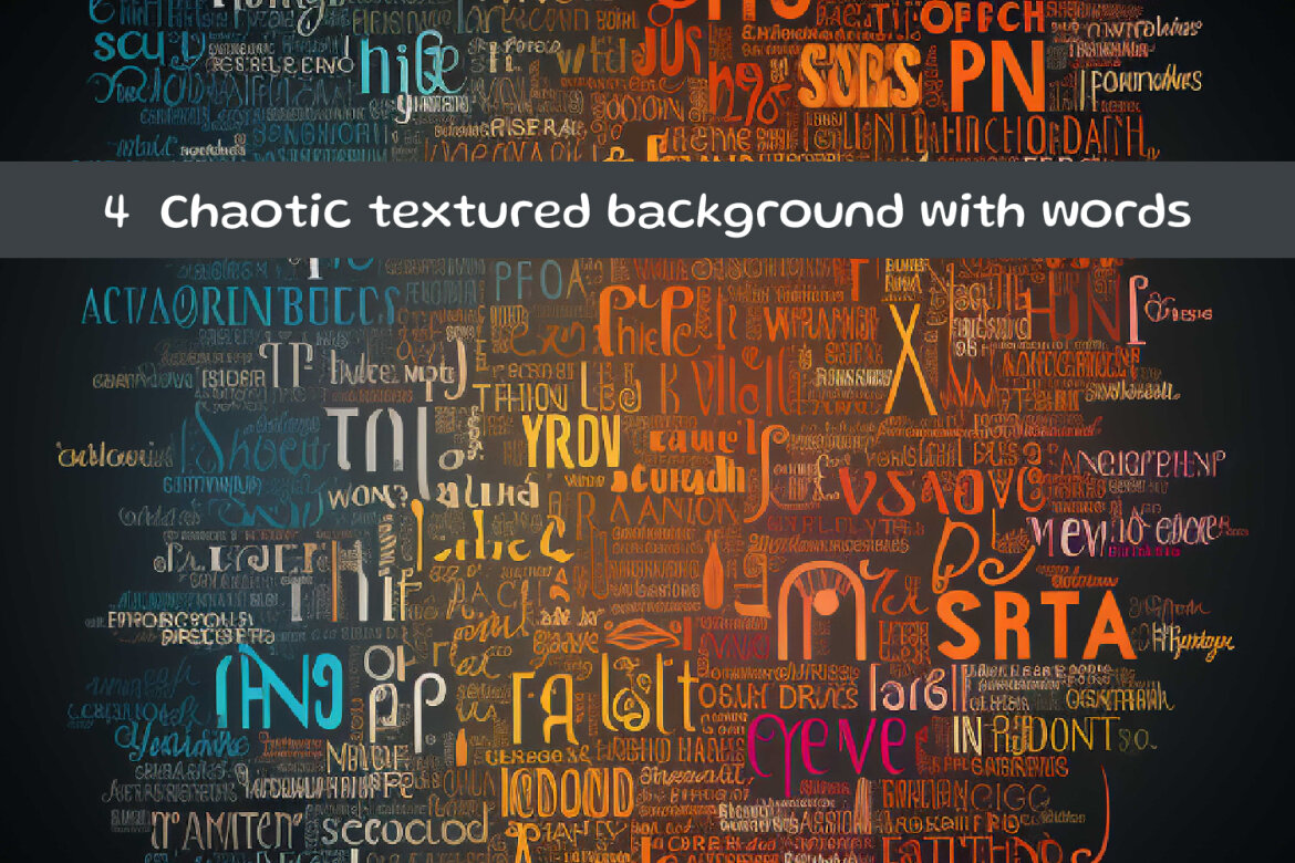 Chaotic textured background with words | Deeezy