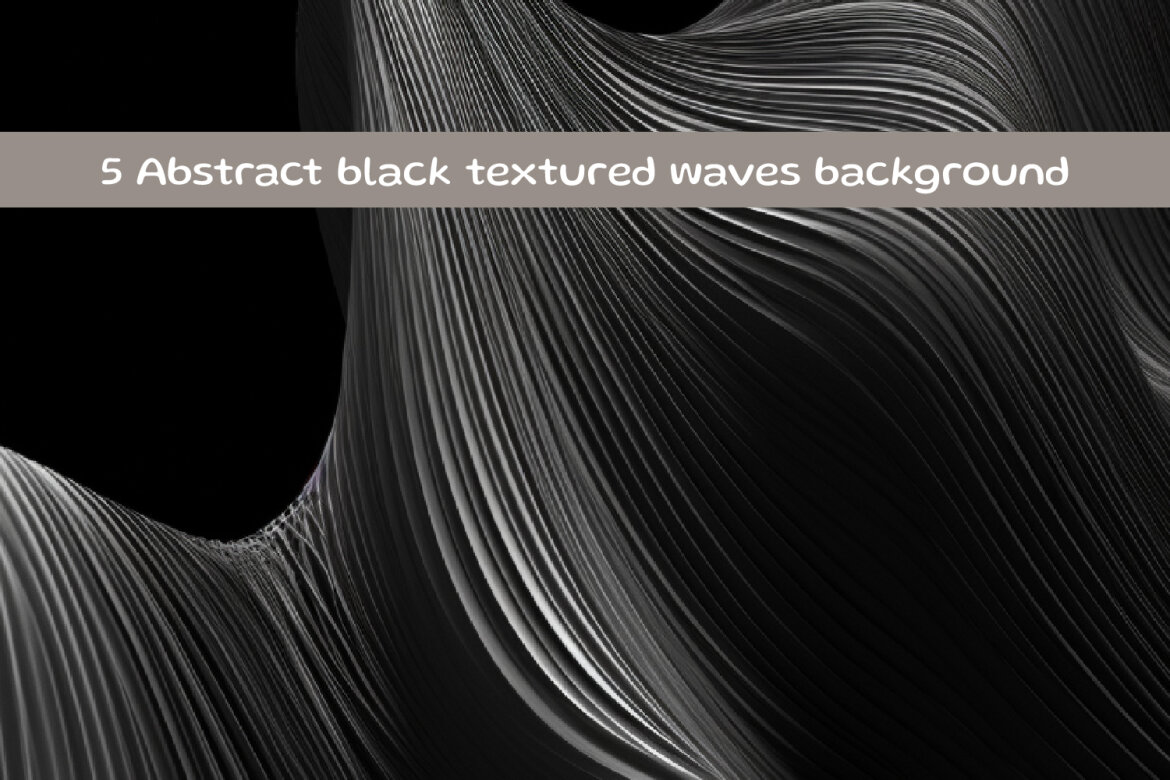 Abstract black textured waves background | Deeezy