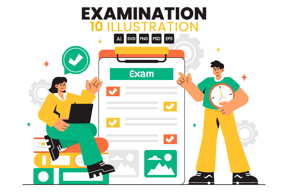 10 Educational Exam Illustration | Deeezy
